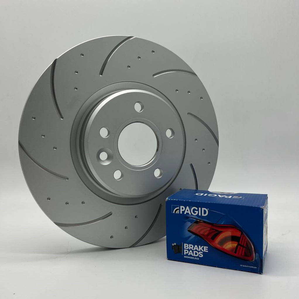 Stage 1 Front & Rear Brake Package for Honda Civic EP3 Type R — PowerBrakes
