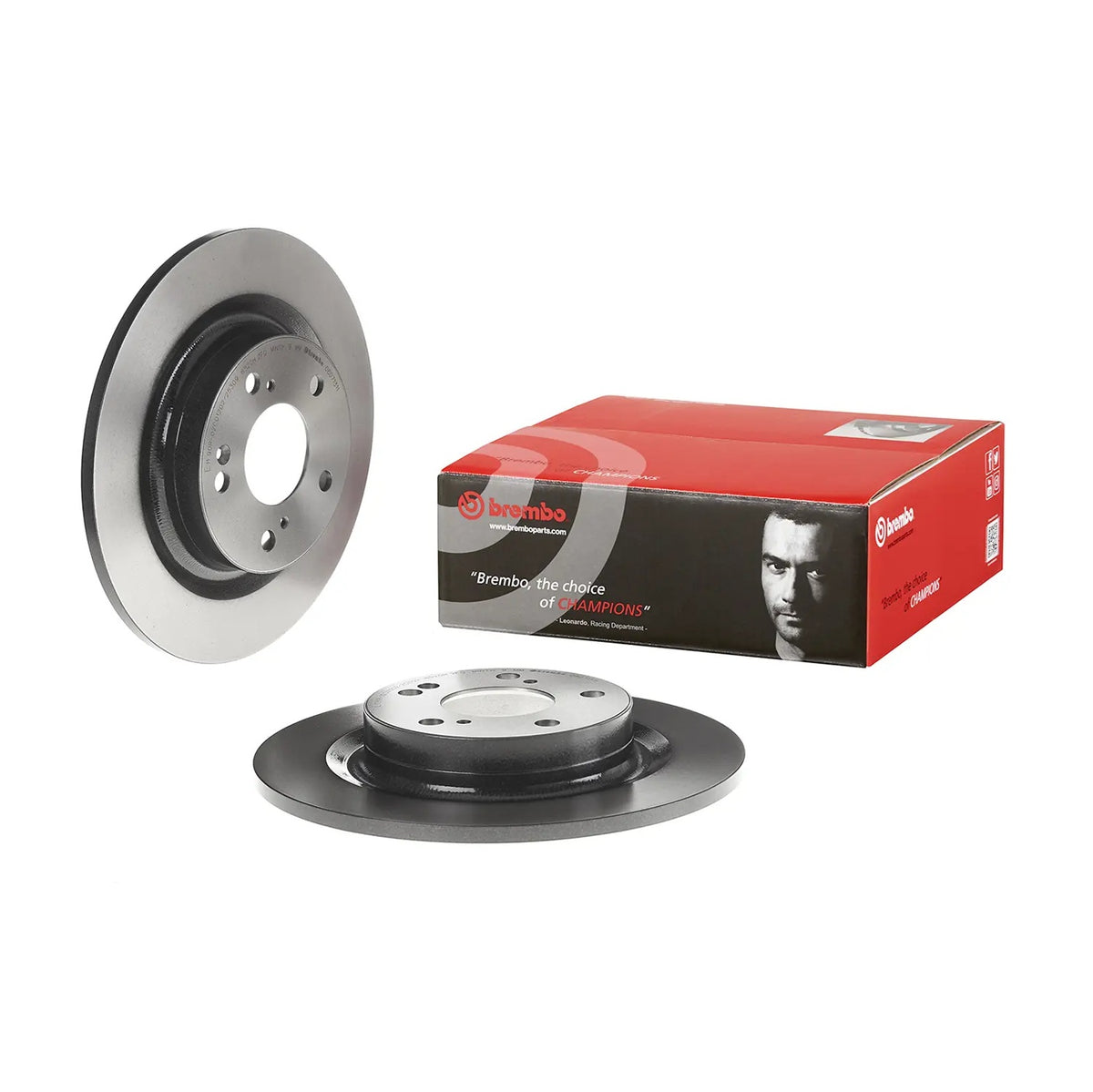 Brembo OE Rear Brake Discs (Pair) for Honda Civic FK8 Type R - 305mm ...