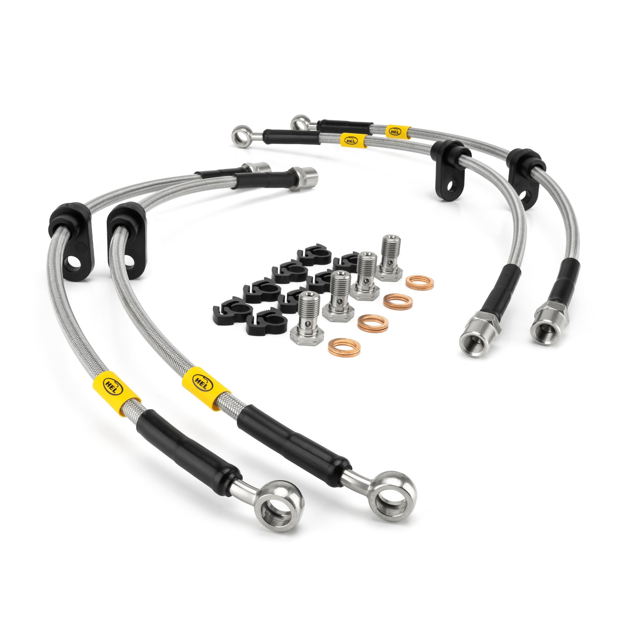 HEL Performance Braided Brake Lines for Volkswagen Golf MK8 GTI Clubsp ...