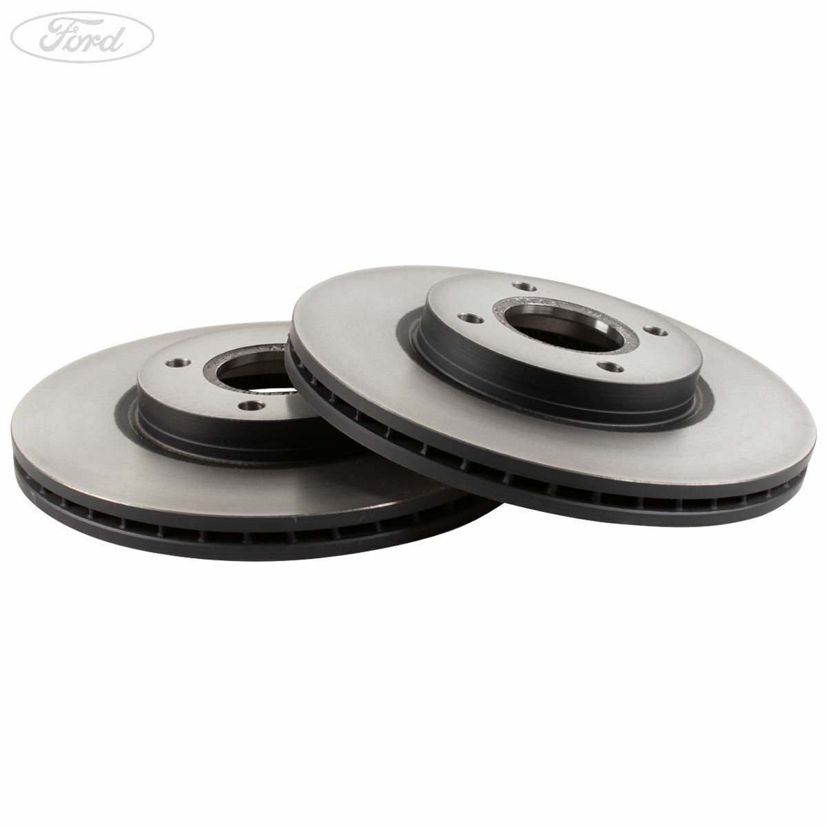 Genuine Ford Front Brake Discs (Pair) for Ford Fiesta MK7 & MK7.5 ST18 ...
