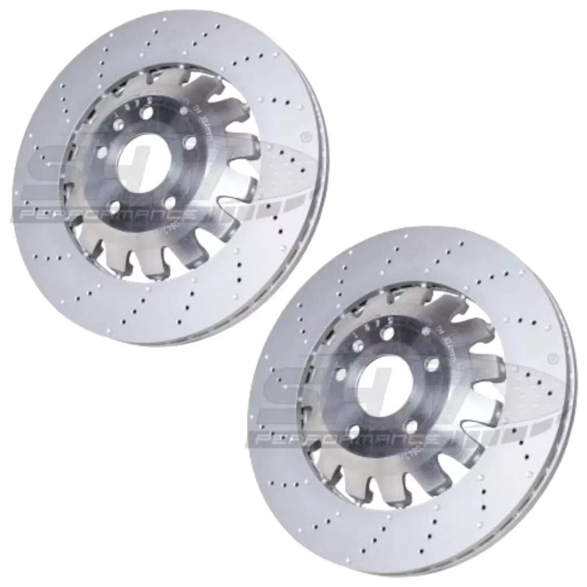 SHW Performance Front Brake Discs (Pair) for Audi RS3 8P - 370mm ...