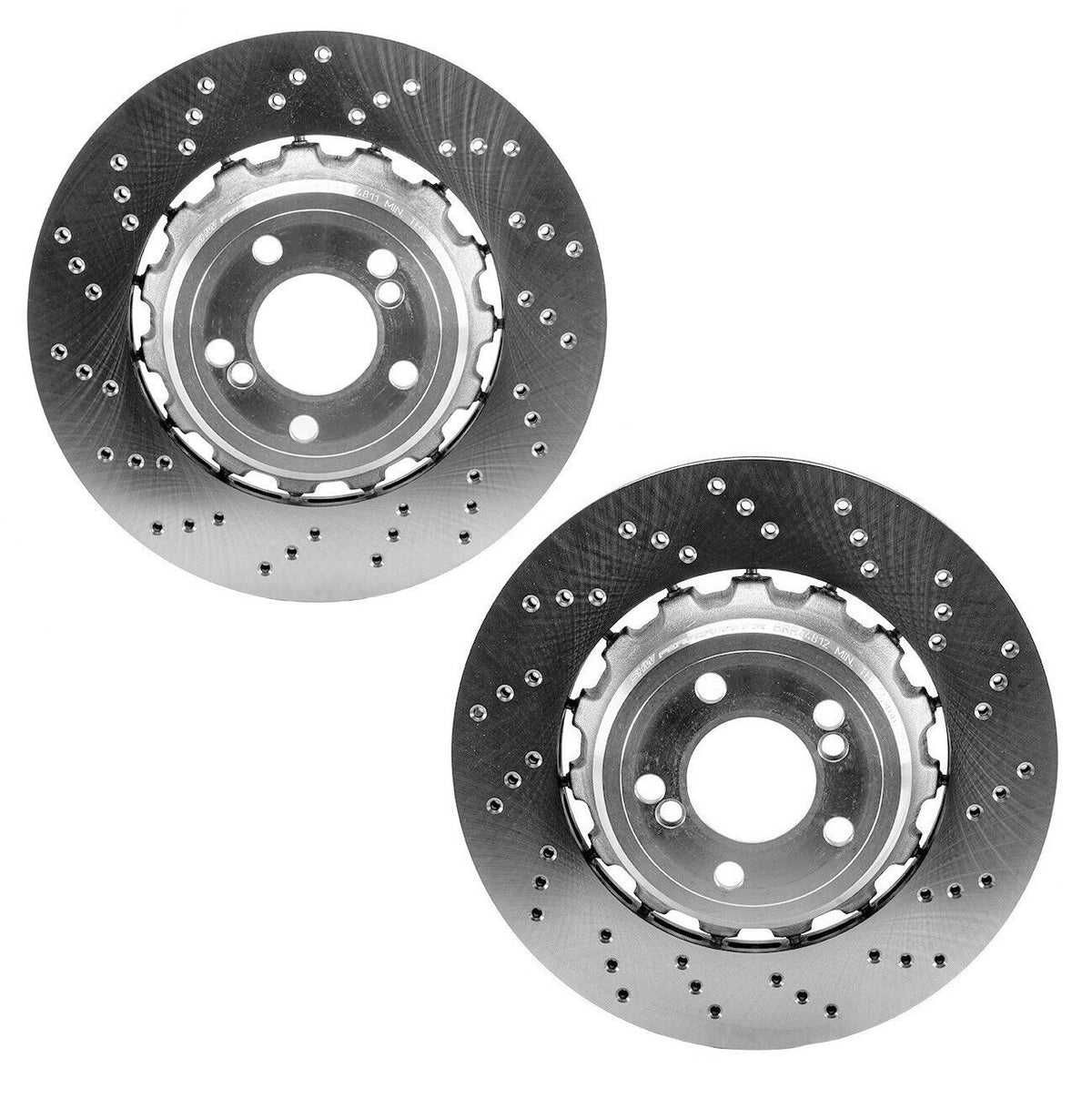 SHW Performance Rear Brake Discs (Pair) for BMW F80 M3 & F82/F83 M4 ...