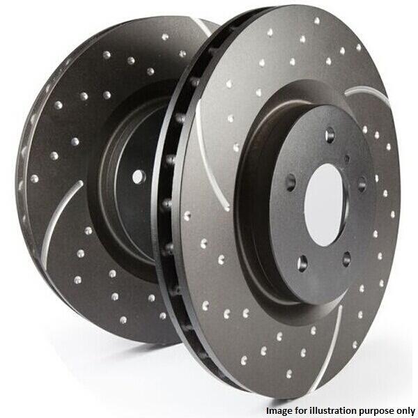 EBC GD Dimpled & Grooved Rear Brake Discs (Pair) for Mini Cooper S R56 ...
